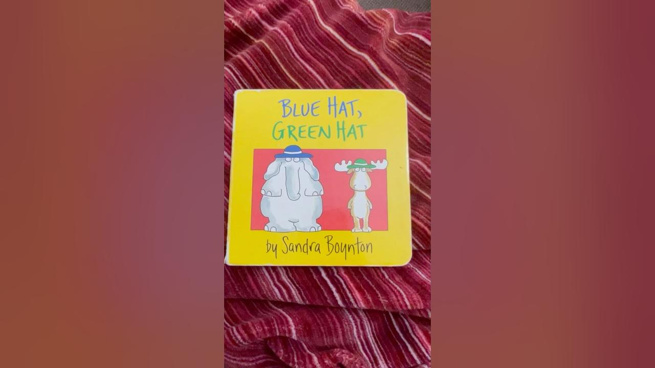 “Blue Hat Green Hat” by Sandra Boynton. Toddler early reading story ...