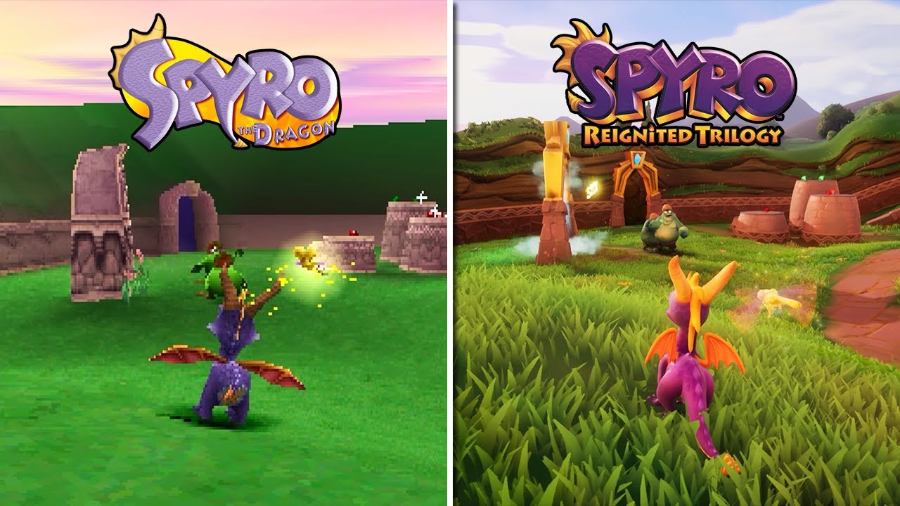 Spyro the Dragon (PSX) vs. Spyro Reignited Trilogy (PC) - Comparison ...