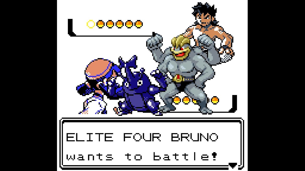 Pokémon Crystal Legacy Elite Four Bruno Rematch Reupload - YouTube