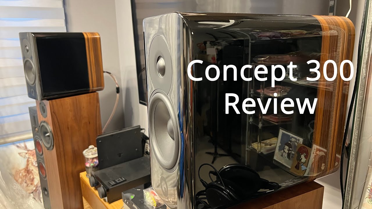 QAcoustics Concept 300 Review with sample recording - YouTube