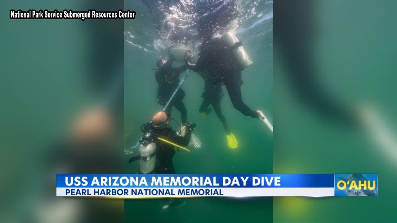 First-Ever Memorial Day Live Dive held at USS Arizona Memorial - YouTube