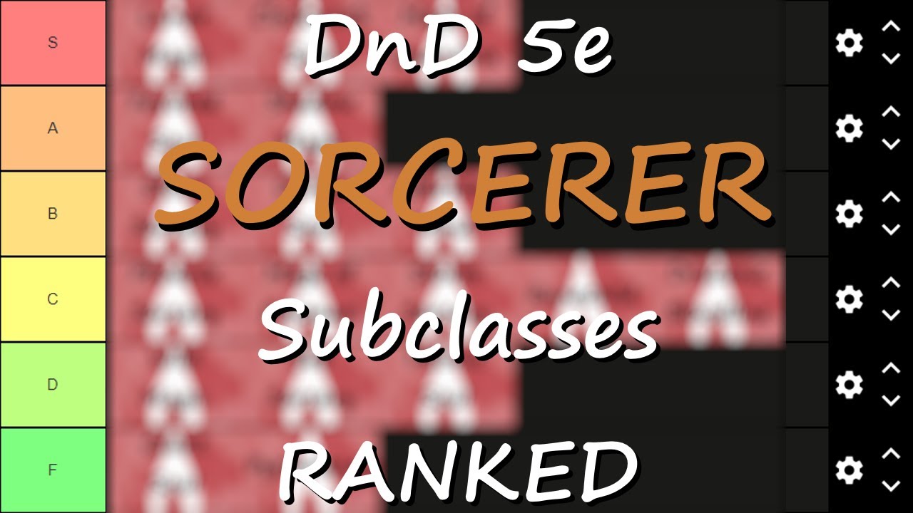 D&D 5e Sorcerer Subclass Tier List Part 2 - YouTube