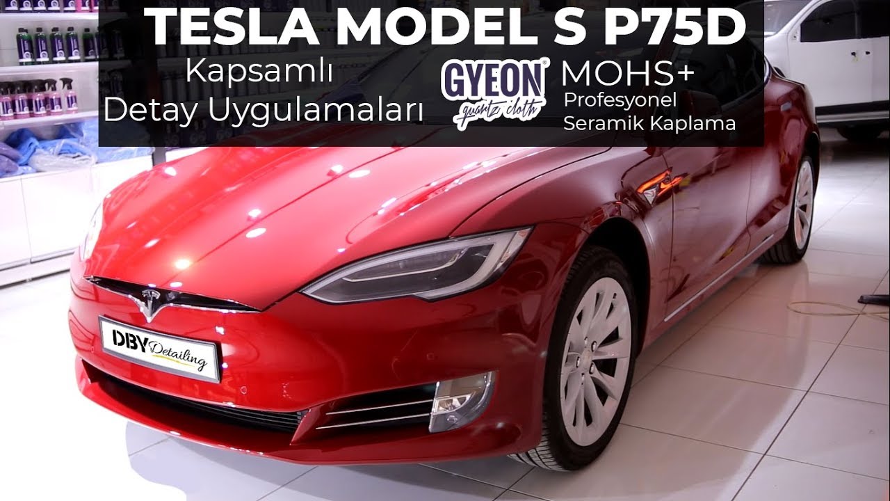 Tesla Model S P75D Kapsamlı Detay Uygulamaları | Gyeon Mohs+ Seramik ...