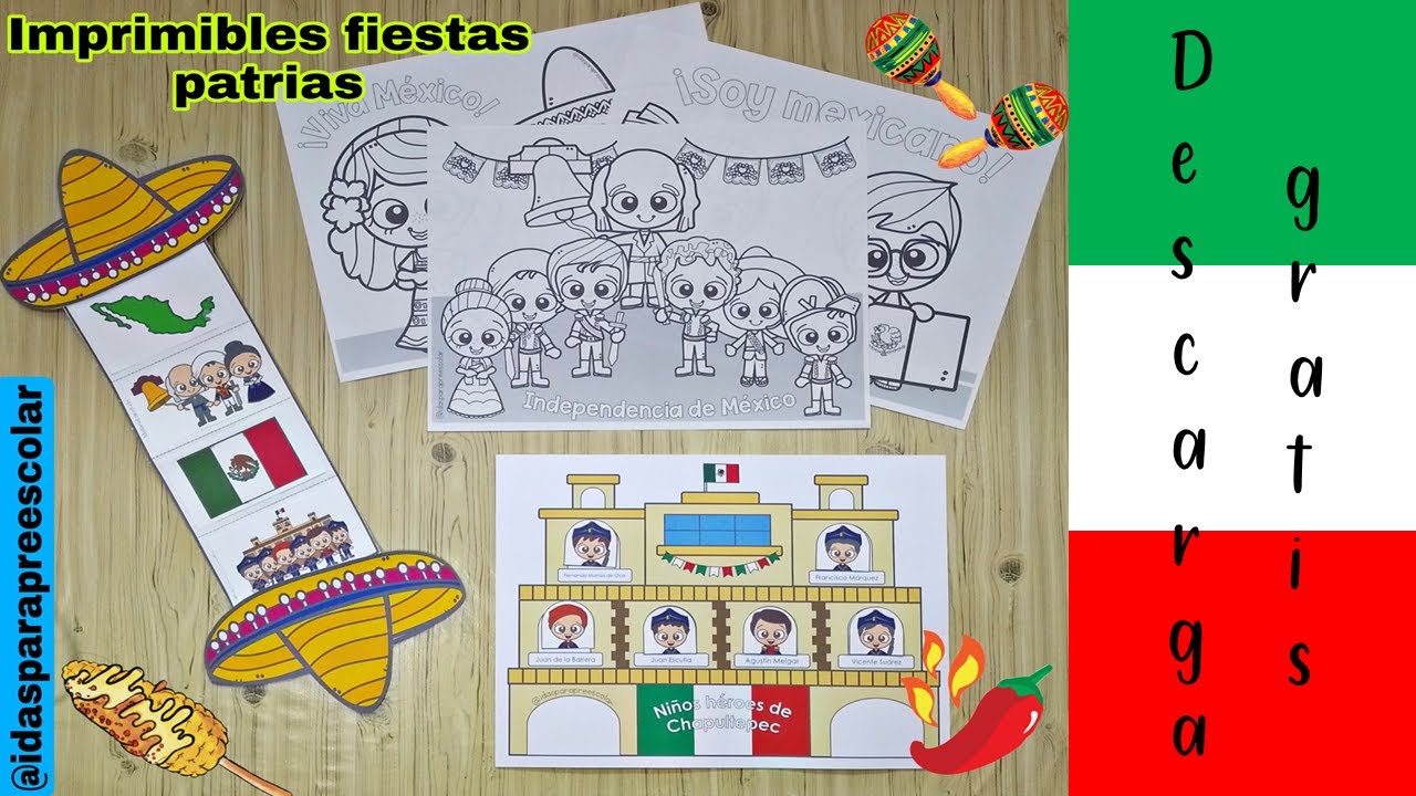 ACTIVIDADES IMPRIMIBLES FECHAS PATRIAS SEPTIEMBRE - YouTube