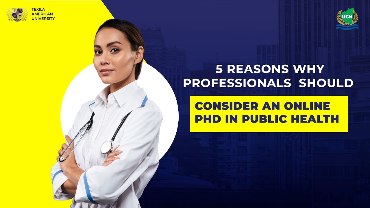 5 Reasons Why professionals should pursue an online PhD in Public ...