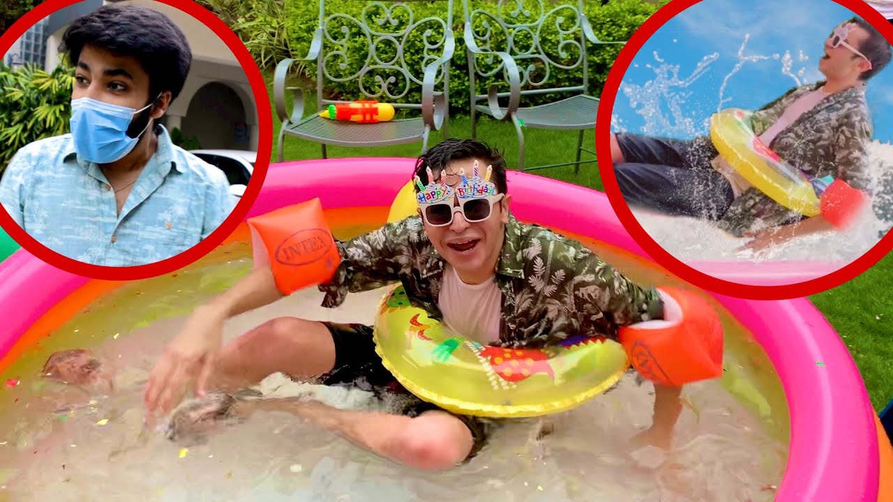SURPRISE POOL PARTY IN MY HOUSE!! (100K Special) - YouTube