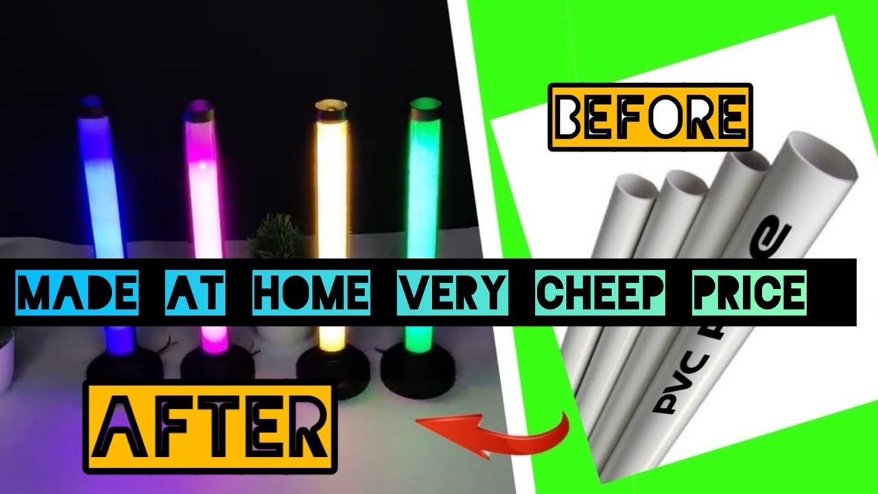 Make your own decorative lights at home from pvc/How make garden lights ...