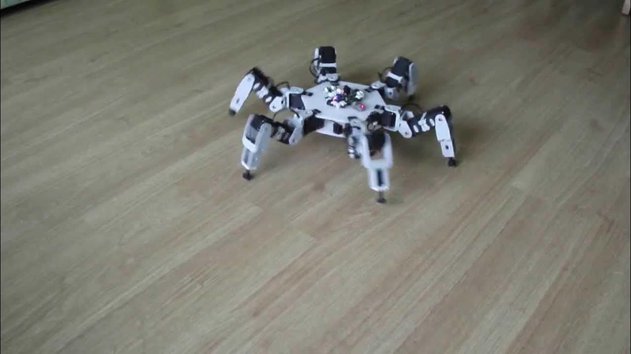 Hexapod Robot, Dynamixel AX-12A Servo Motors (Video 2) - YouTube