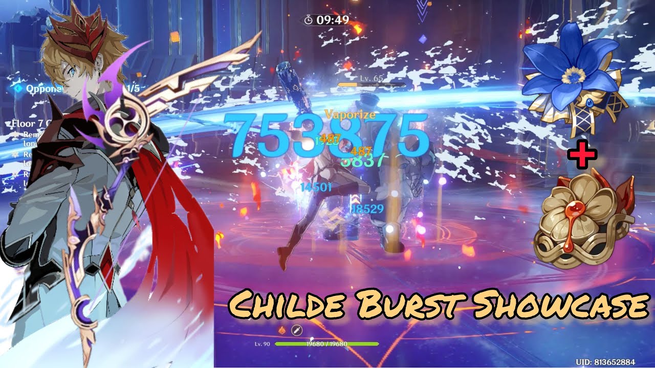 Childe/Tartaglia With Thundering Pulse - Melee Stance Burst Damage ...