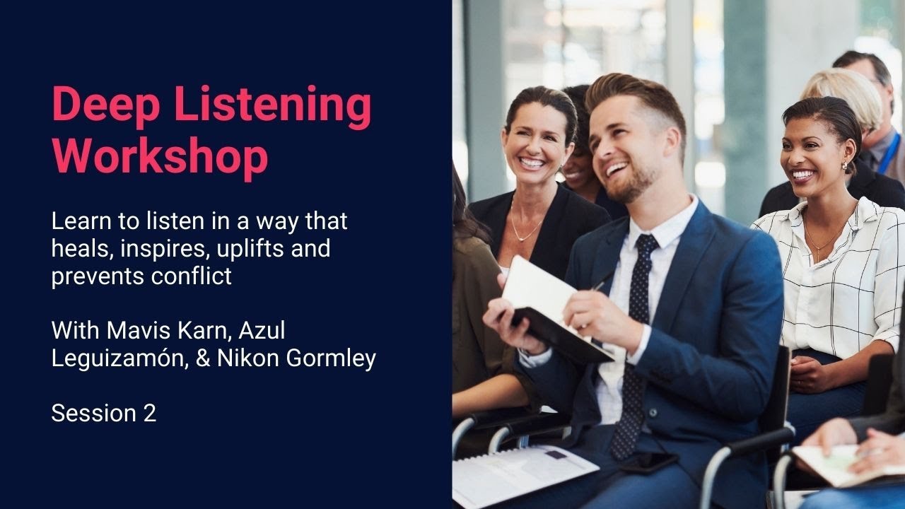 Deep Listening Workshop - September 2024 - Session 2 - YouTube