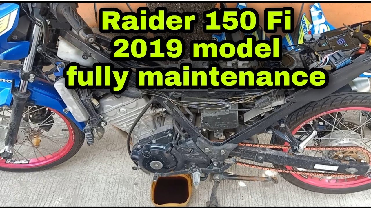 Raider 150 Fi 2019 Model Fully maintenance - YouTube