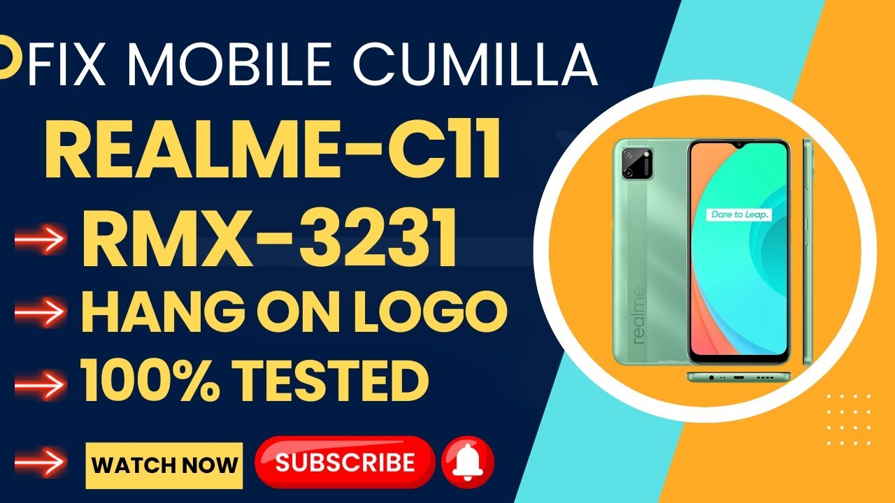 Realme c11 rmx3231 hang on logo new solution 2023 fix mobile cumilla ...