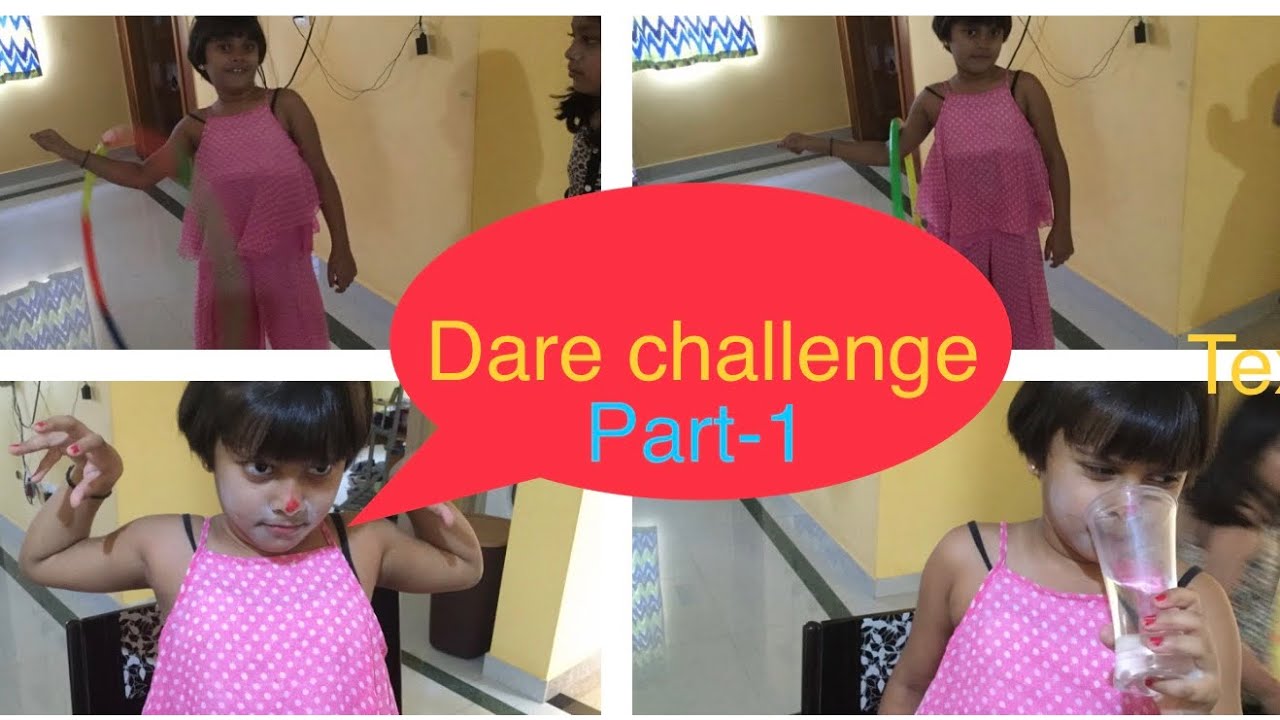||Dare challenge part -1||funny dares||enjoying challenge||ha ha ha ...