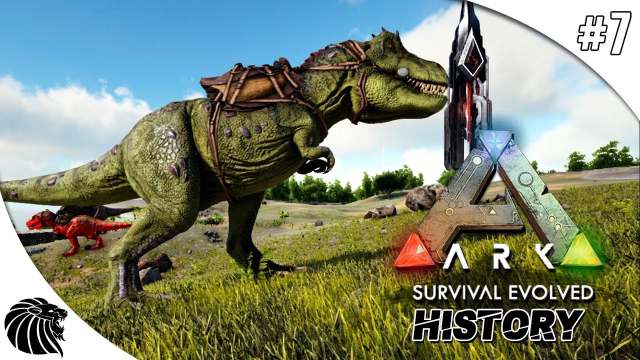 NOSSO PRIMEIRO REX - ARK HISTORY - ARK SURVIVAL EVOLVED #7 - YouTube