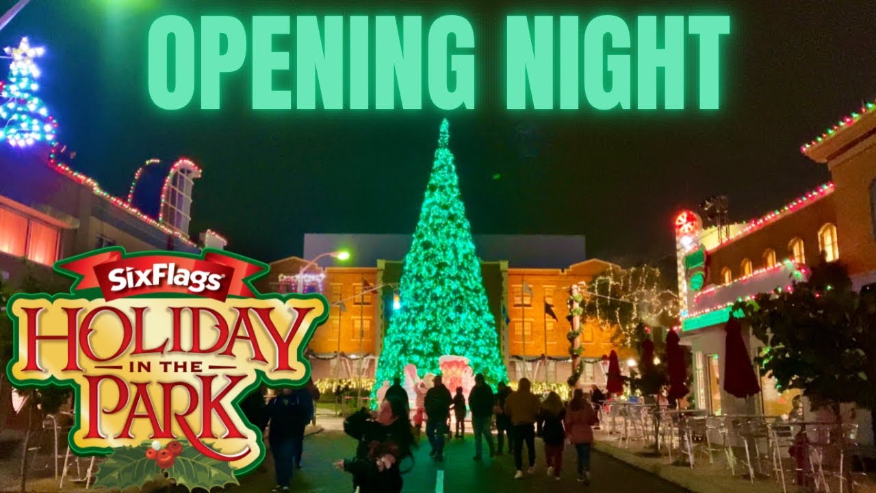 OPENING NIGHT of Holiday In The Park | Six Flags Fiesta Texas | San ...