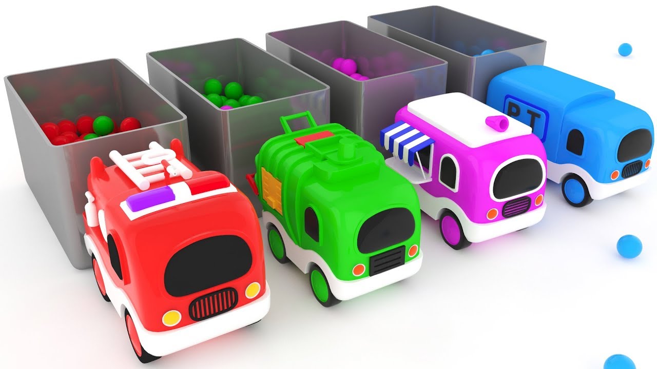 Learn Colors With Cars,Cartoon Car Changing Colors,Video for Kids - YouTube