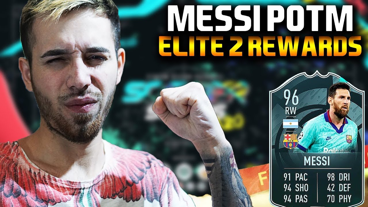 MESSI POTM HYPEEEE - ELITE 2 REWARDS PACK OPENING FIFA 20 - YouTube