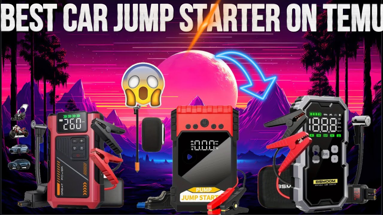 Top 3 Best Car Jump Starter with Air Compressor on Temu 2025 🚗 ...