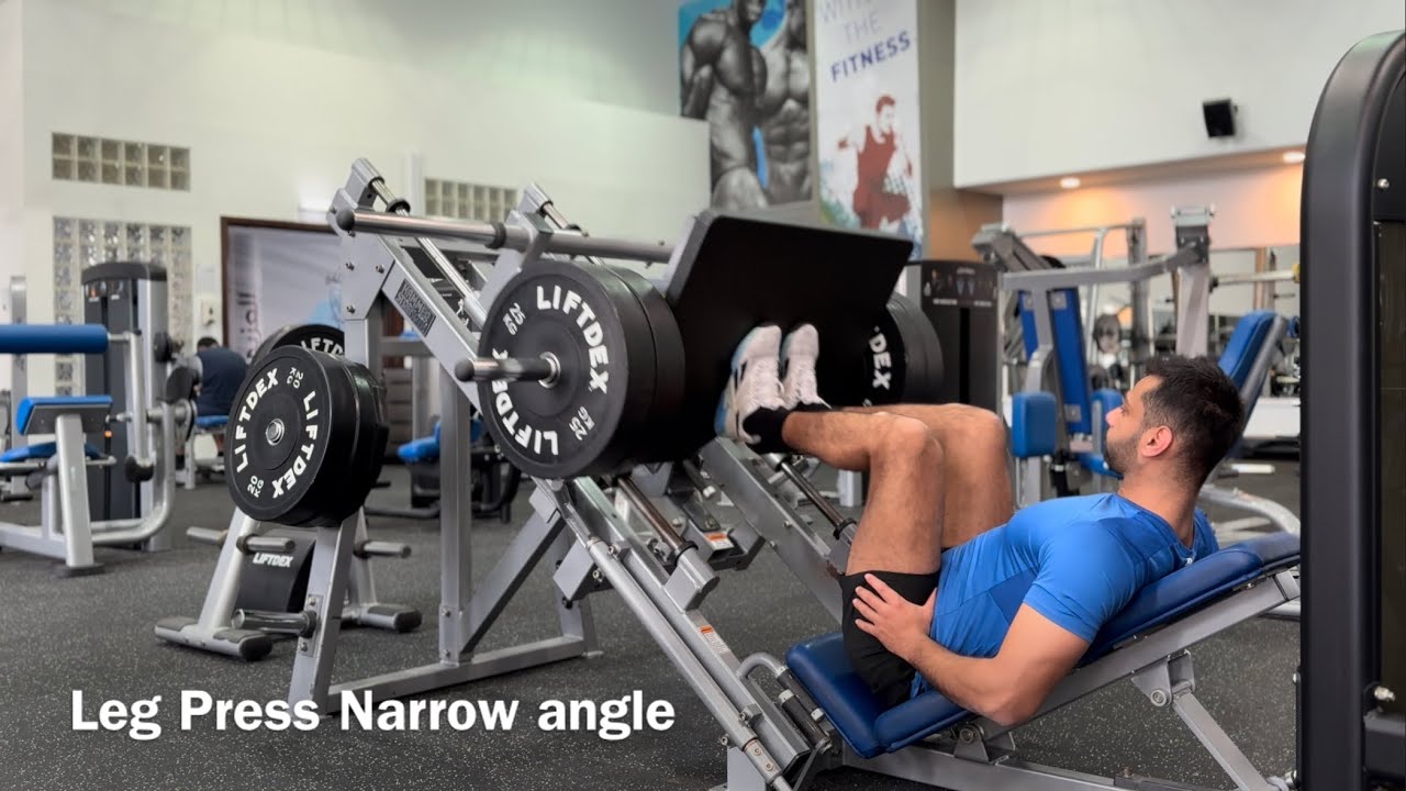 Leg Press Narrow angle - YouTube