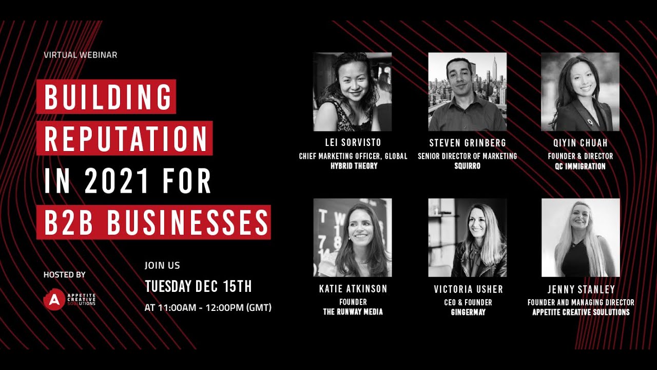 WEBINAR - Building Reputation in 2021 for B2B Businesses - YouTube
