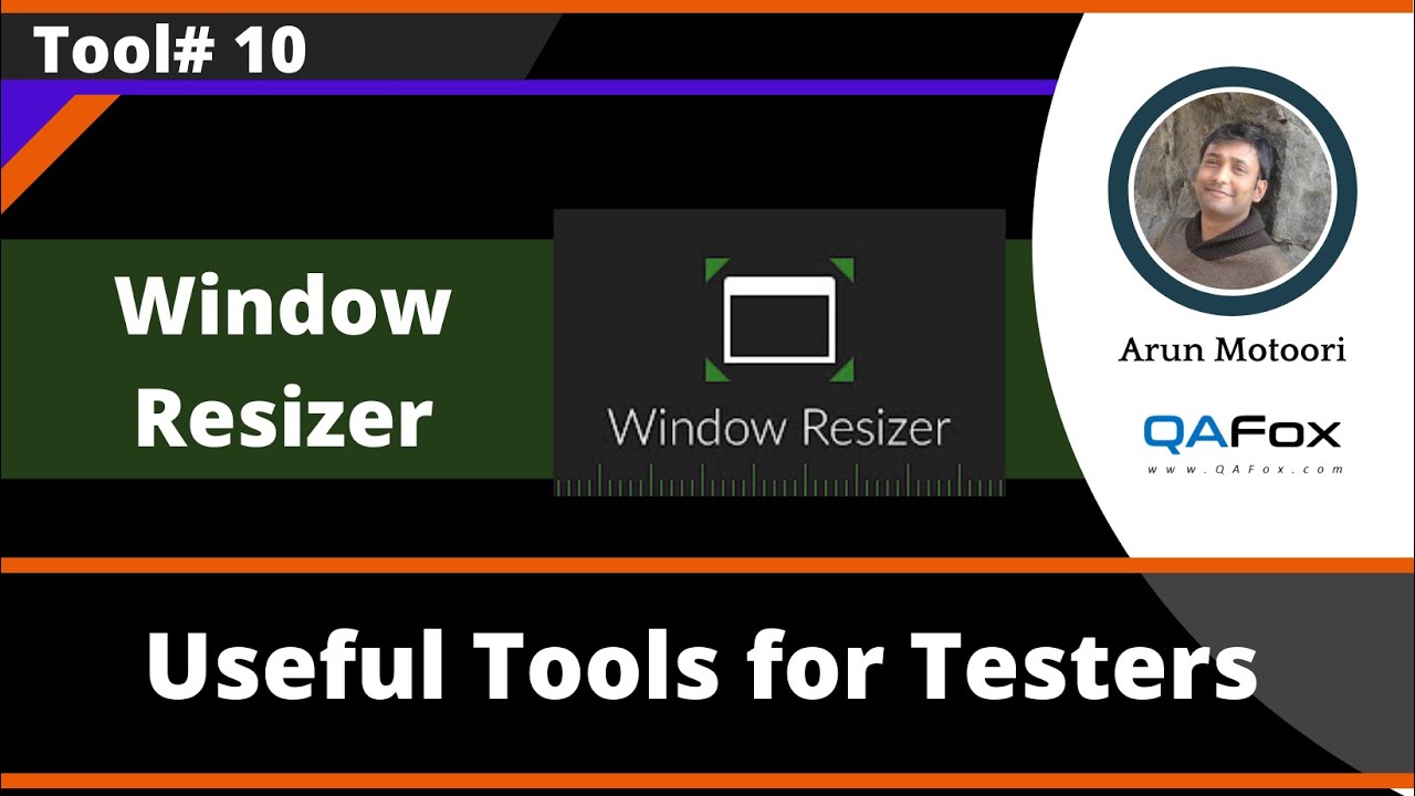 Window Resizer Chrome Addon - One of the Useful tools for Testers - YouTube