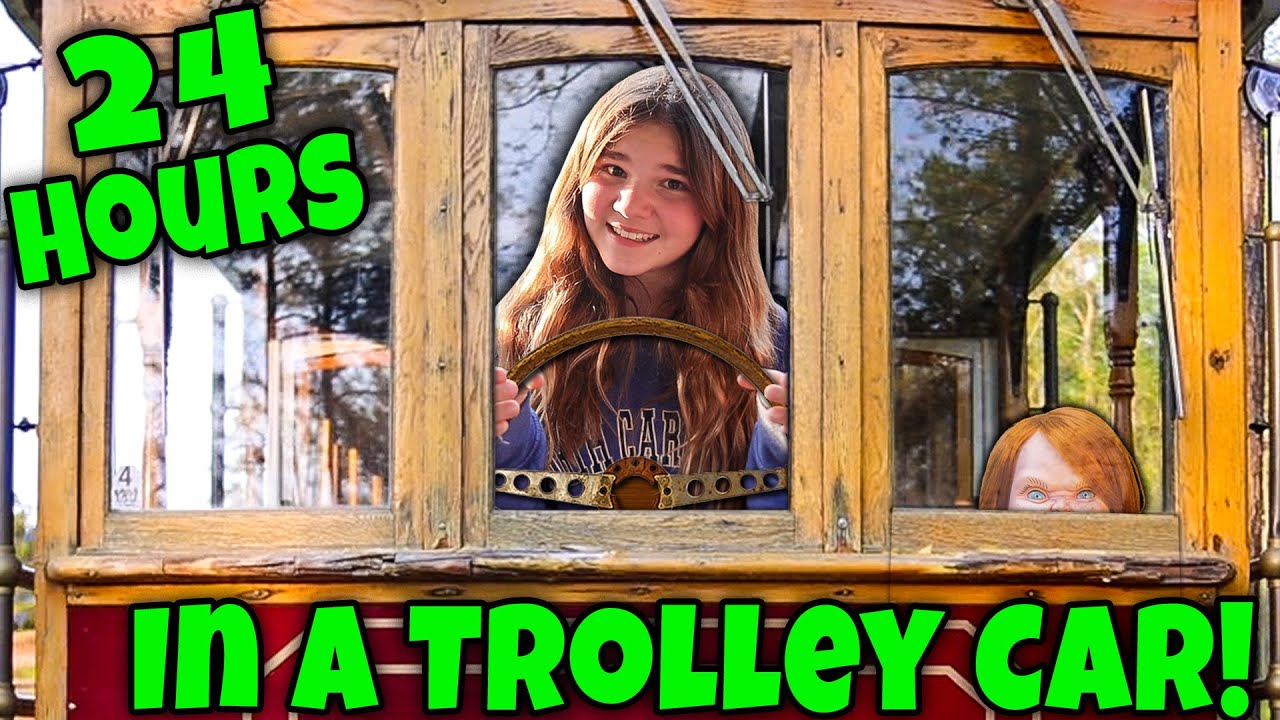 24 Hours In A Trolley! Why Was CHUCKY Watching Me Sleep? - YouTube