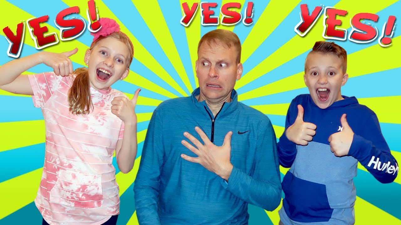 Dad Says YES to Everything Kids Ask For 24 Hours Challenge! - YouTube