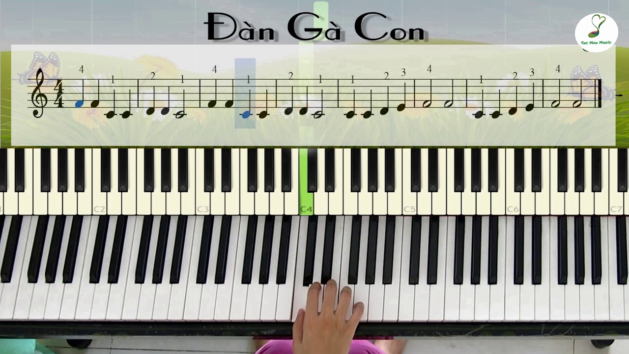 Đàn gà con easy piano (#02) | Bài 2 - Sách piano cơ bản tập 1 - YouTube