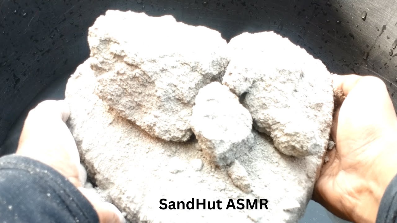 New Video | Super Dusty and Crunchy Sand Cement Hearts Water Crumbling ...