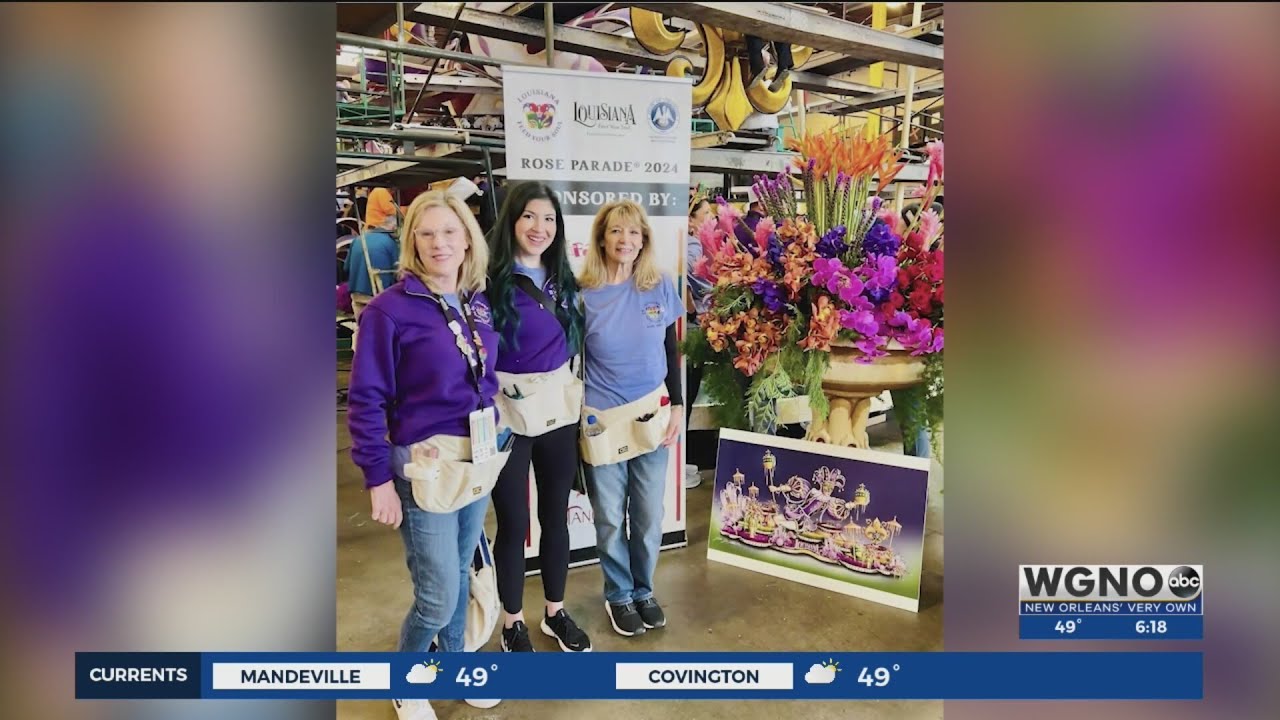 Mom and daughter volunteer to decorate Louisiana float in Rose Parade ...