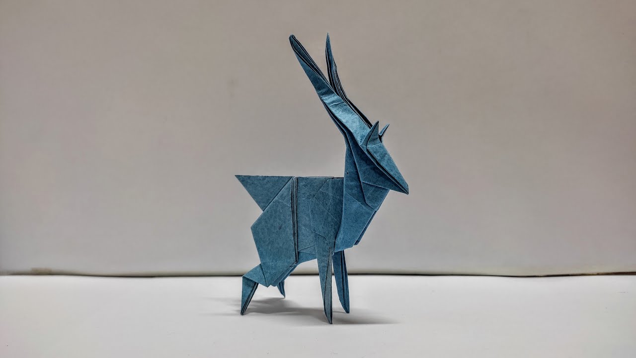 Origami Antelope | How To Make An Origami Antelope | Origami Tutorial ...