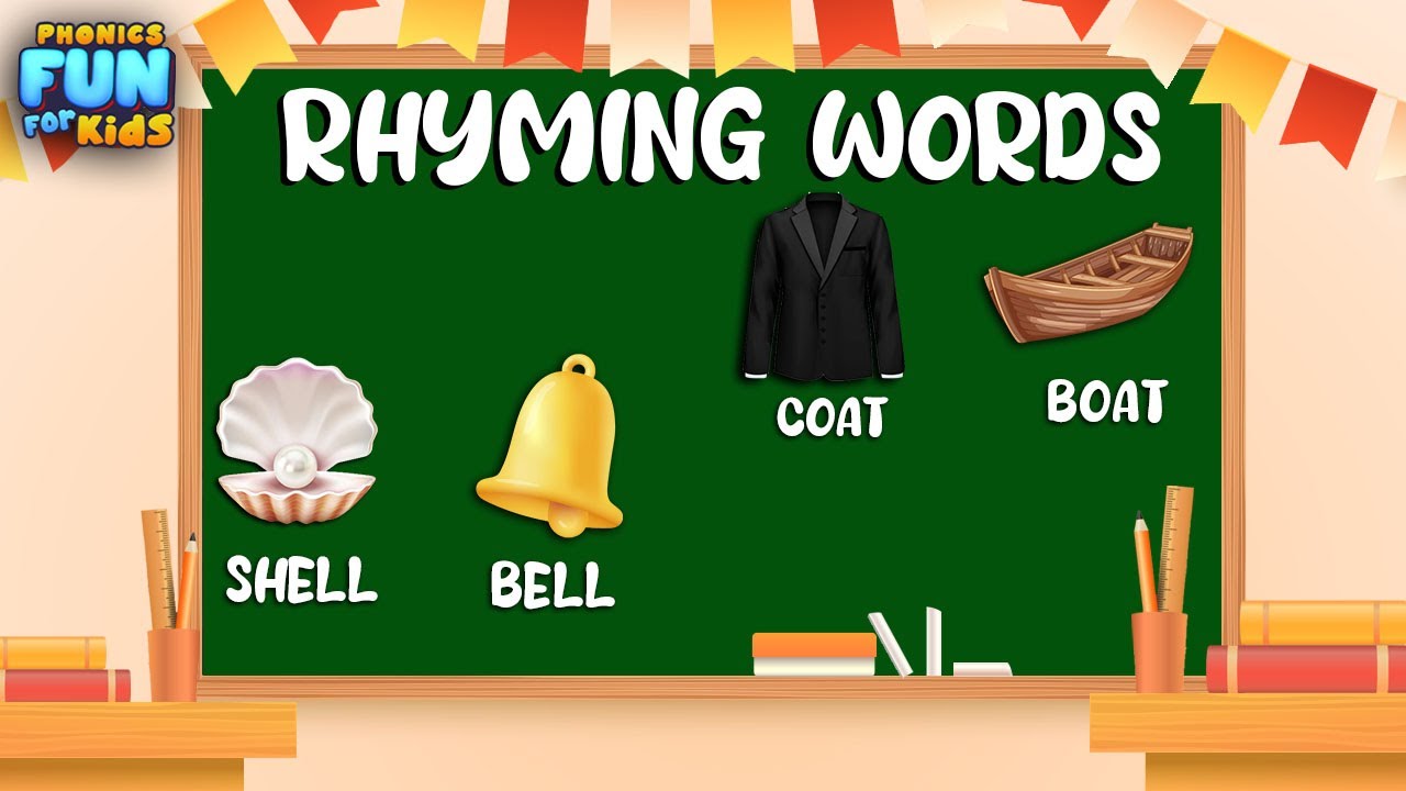Rhyming Words - Education Learning Video - Phonics Fun For Kids - Baby ...