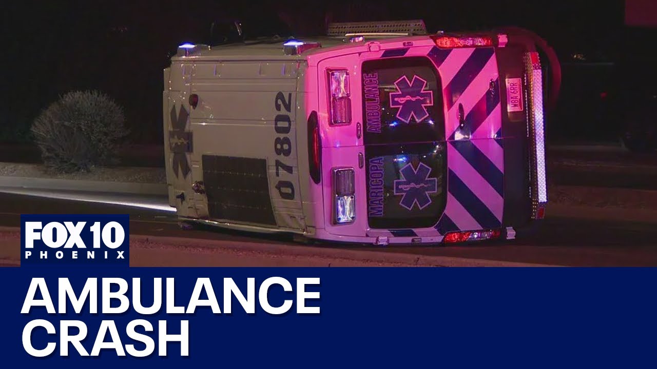 Ambulance involved in Scottsdale rollover crash - YouTube