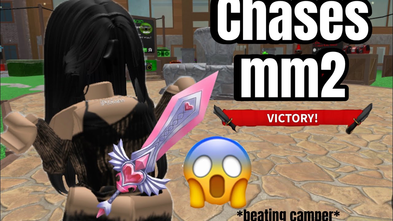 Playing chases mm2 *beating camper* - YouTube