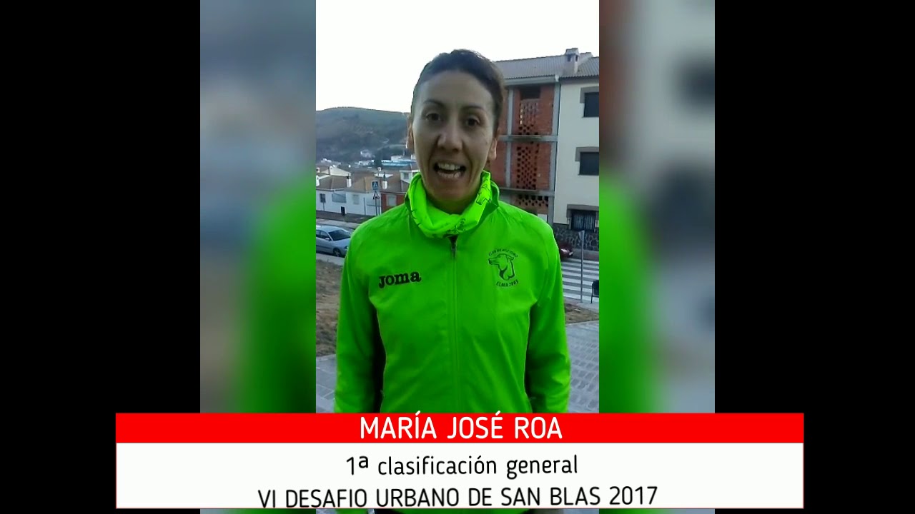 María José Roa sobre el VII Desafío Urbano San Blas Cambil 2018 - YouTube