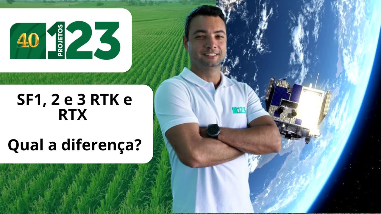 Diferença entre SF1, 2 e 3 RTK e RTX para GPS de Tratores - YouTube