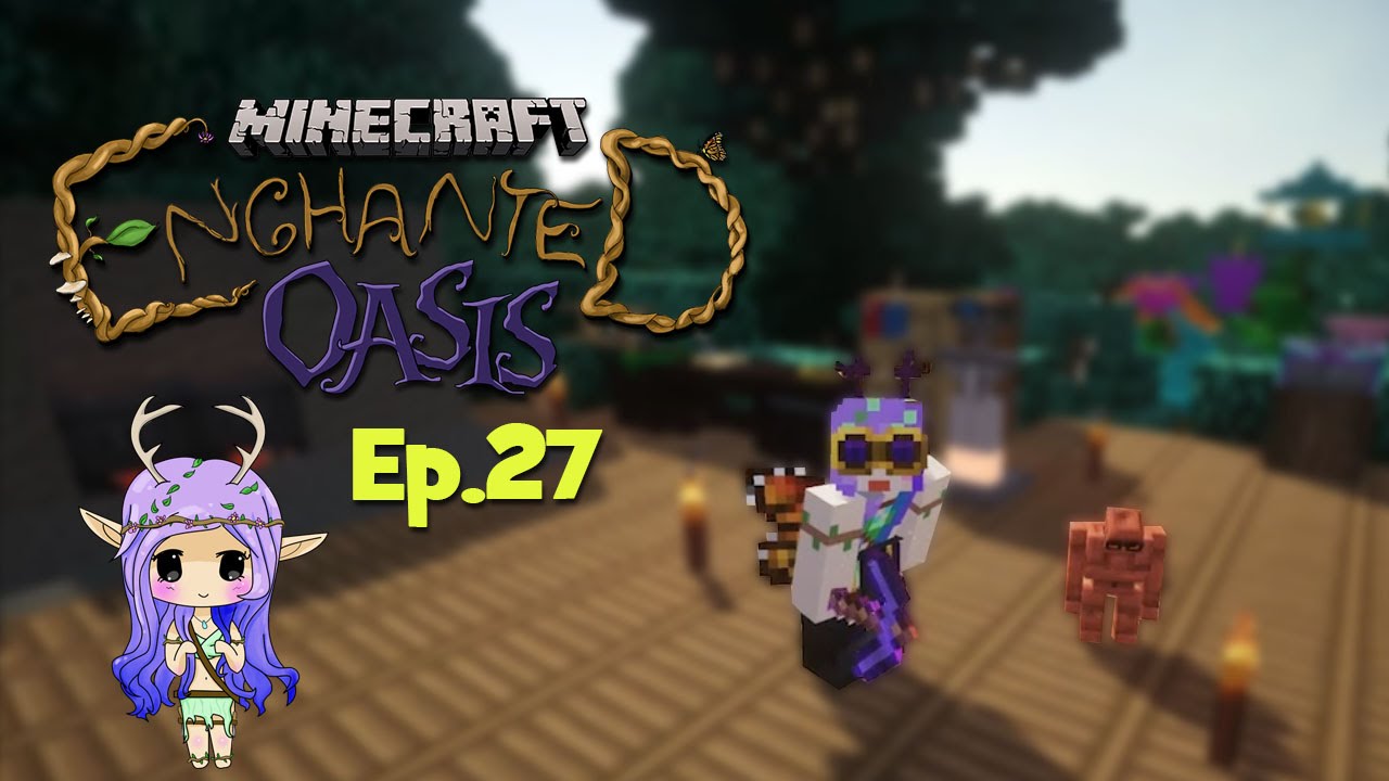 "GOLEMS & NEW ARMOR" Minecraft Enchanted Oasis Ep 27 - YouTube