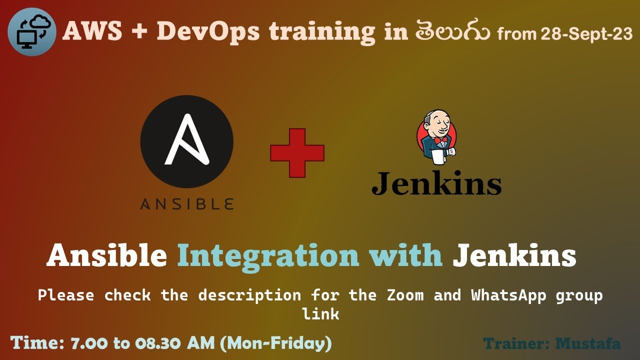 Ansible Integration With Jenkins Cloud Computing In Telugu Aws