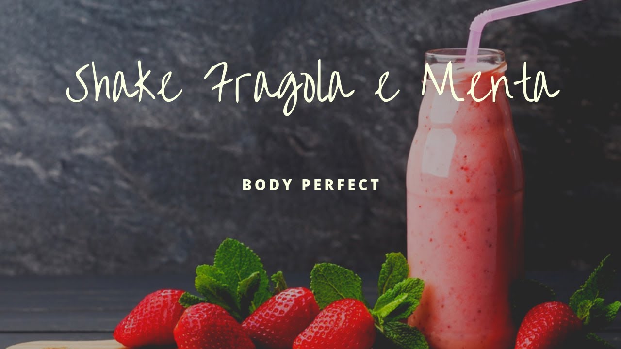 Ricetta frullato shake fragola e menta - YouTube