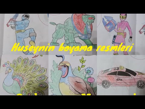 Rengleme defteri |Resm boyadiq|Maşin resmi |Tutuquşu resmi |Qağayi resmi