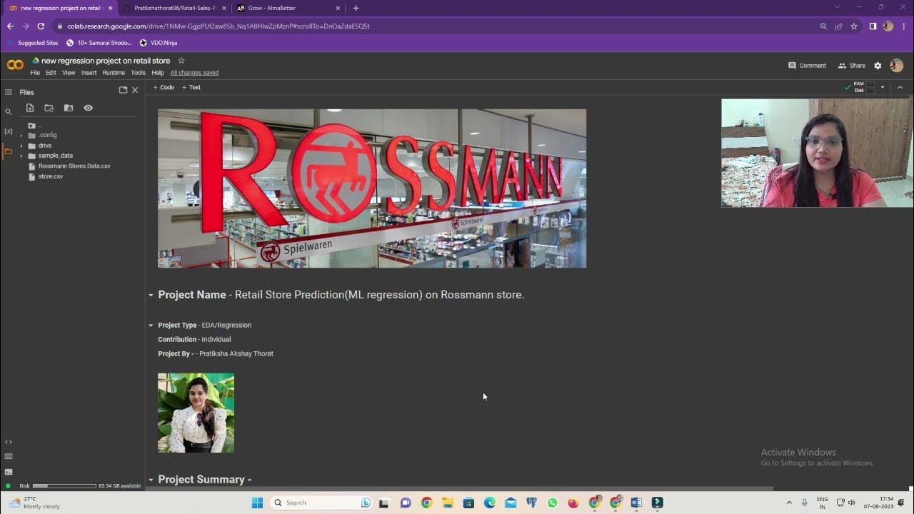 Retail Sales Prediction ML regression project on Rossmann Store #capstoneproject #almabetter ...