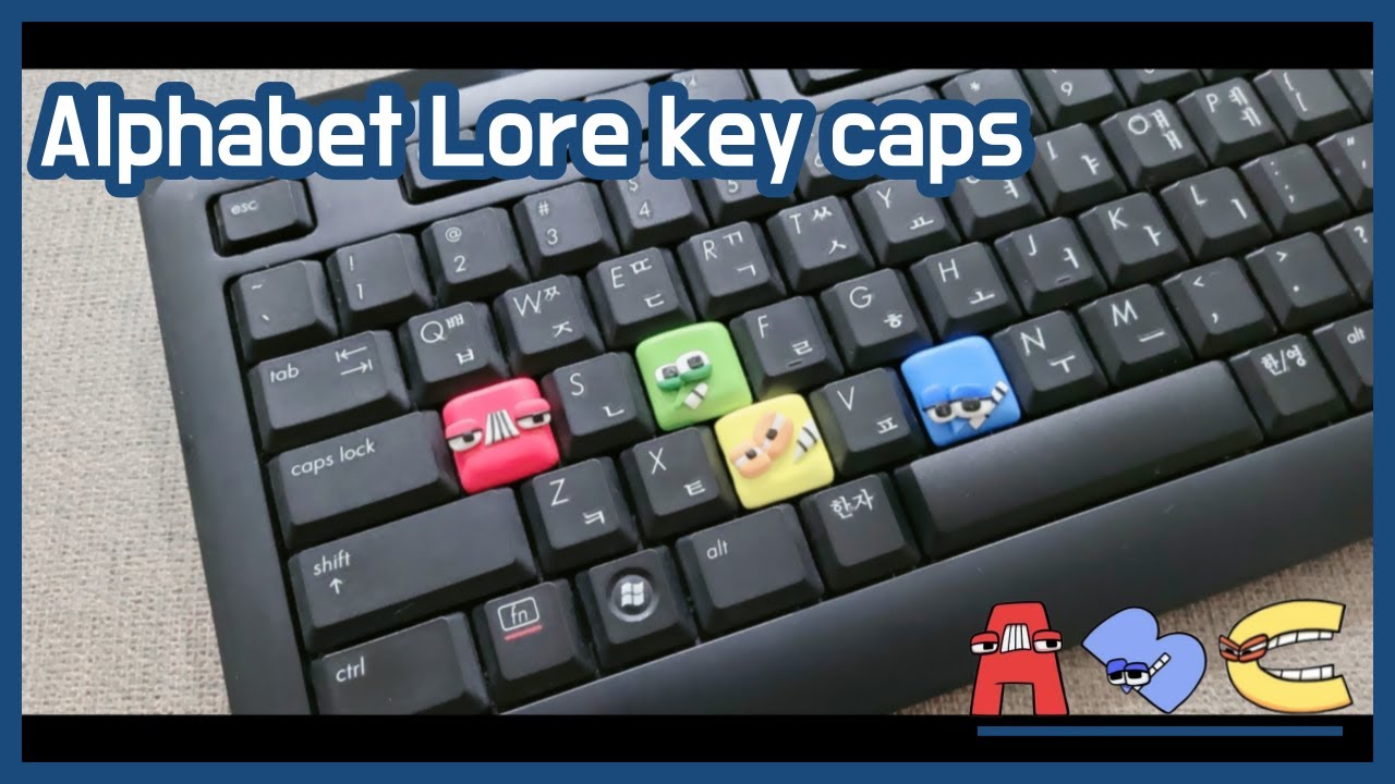 Alphabet Lore (A-D) Customizing keyboard keycaps / Alphabet Lore in ...