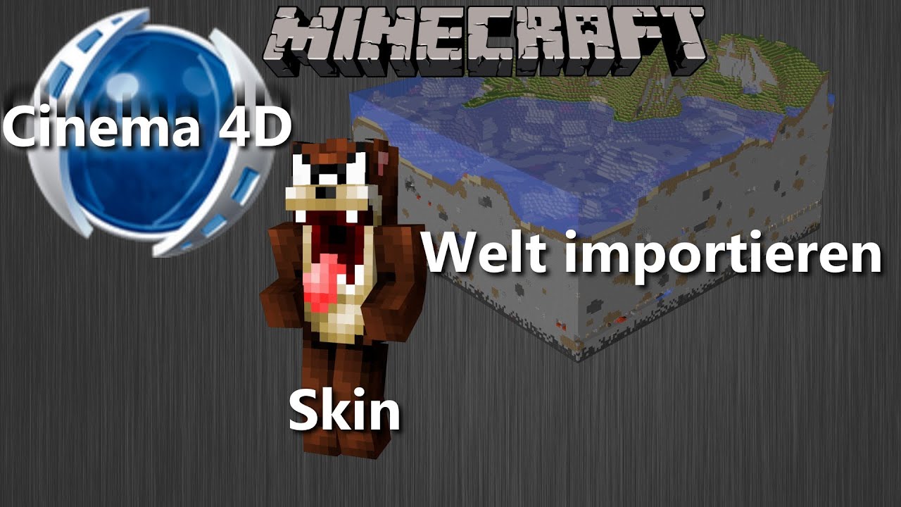 Minecraft Welt Importieren + Skin Rig mit Skin-Helm | Cinema 4D ...
