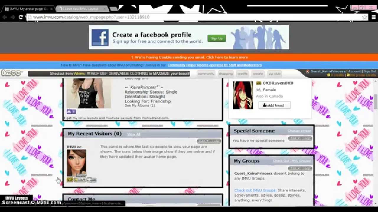 How to Put a Background on your Homepage - Imvu Tutorial - - YouTube