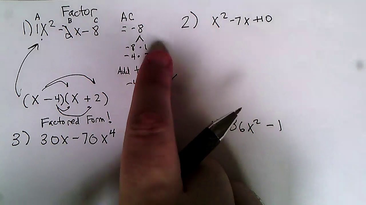 Factoring Refresher - YouTube
