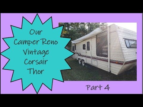 Vintage RV Camper Renovation Corsair Thor Part 4 - YouTube