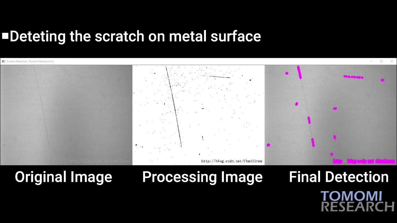 Detecting scratches on metal surface with AI - YouTube