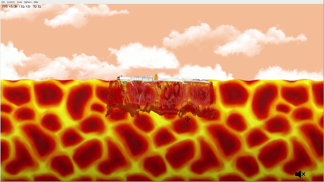 Melting Train in Lava Simulation - YouTube