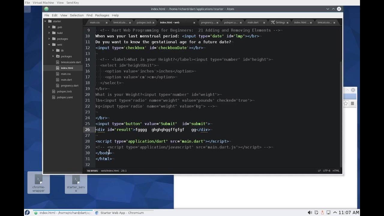 Dart Web Programming for Beginners: 21 Adding and Removing Elements - YouTube