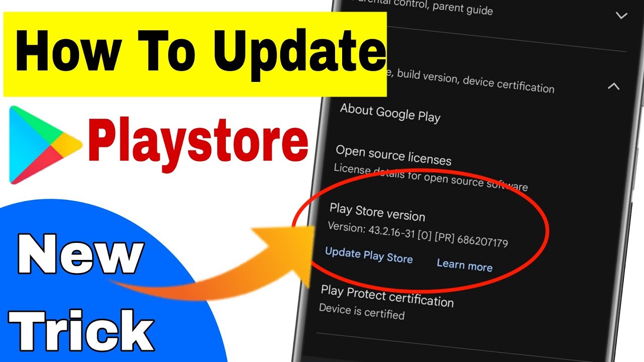 How to Update Play Store On Android || Google Play Store Update Kaise ...